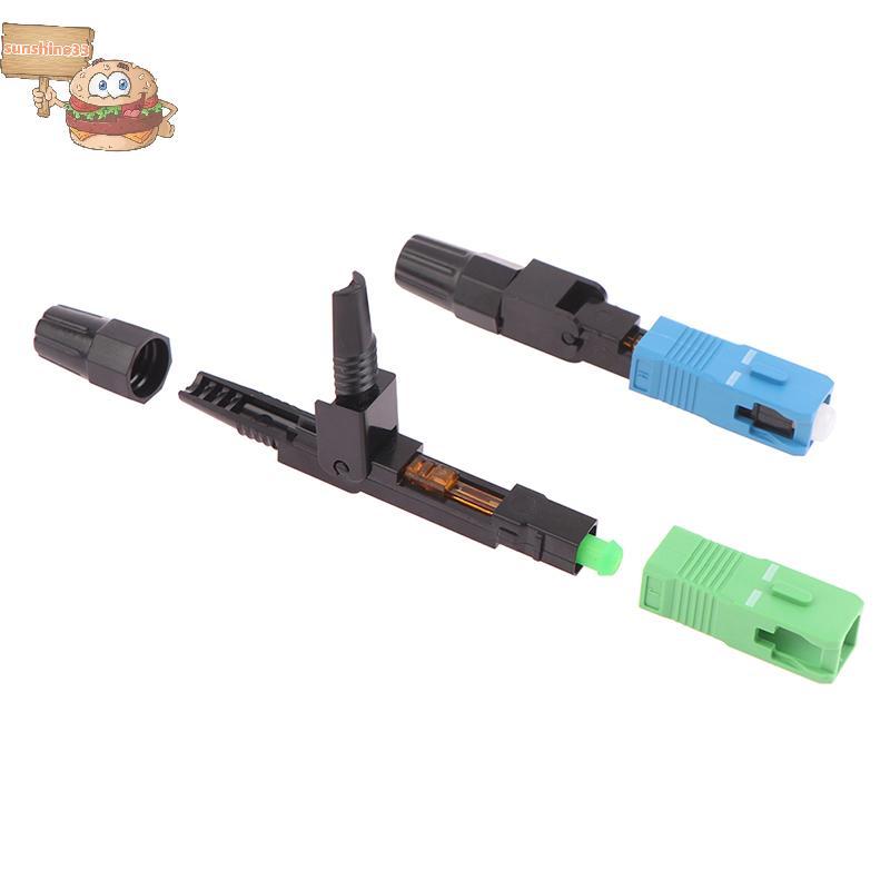 sun 5Pcs FTTH SC APC Single Mode SC UPC Fiber Optic Quick Connector ...