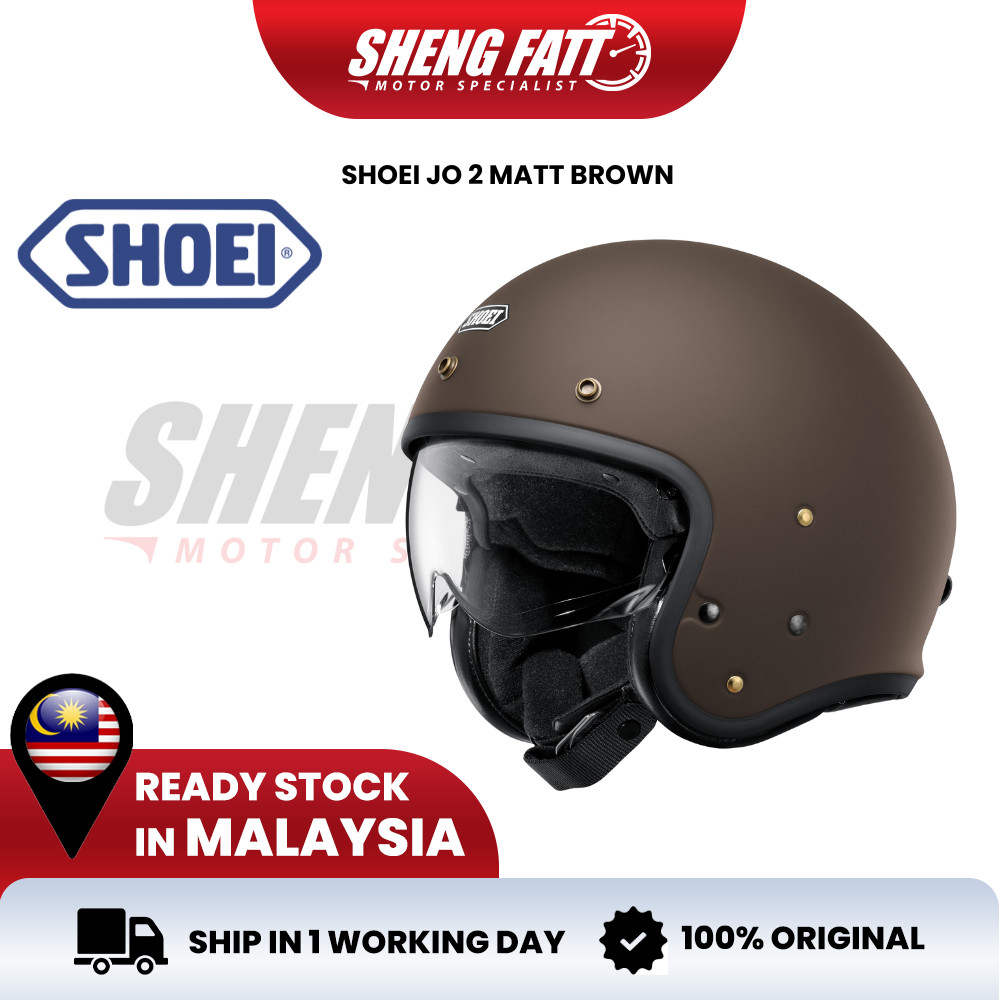 SHOEI JO2 MATT BROWN RETRO HELMET SHOEI OPEN FACE J.O 2 CLASSIC HELMET ...