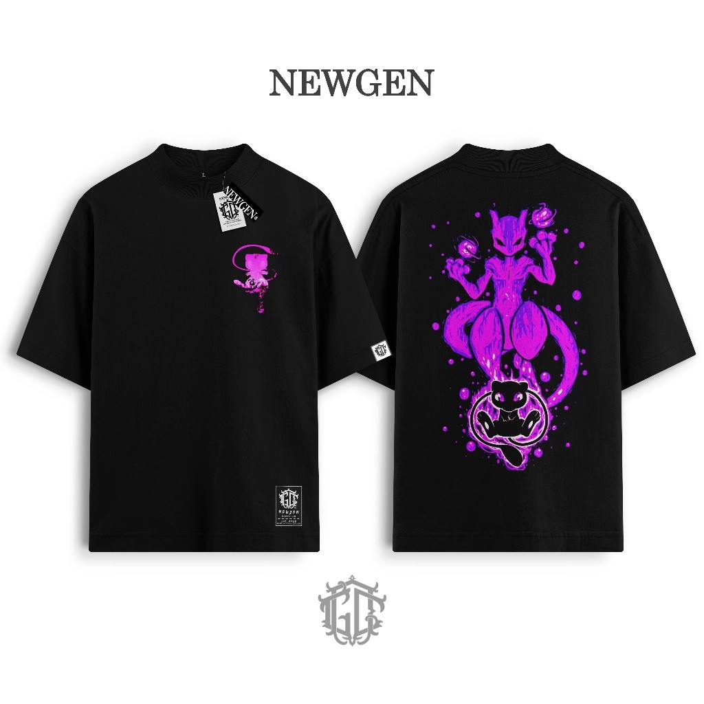MEW X MEWTWO POKEMON PREMIUM COLLECTION SHIRT - NEWGEN ONLINE | Shopee ...