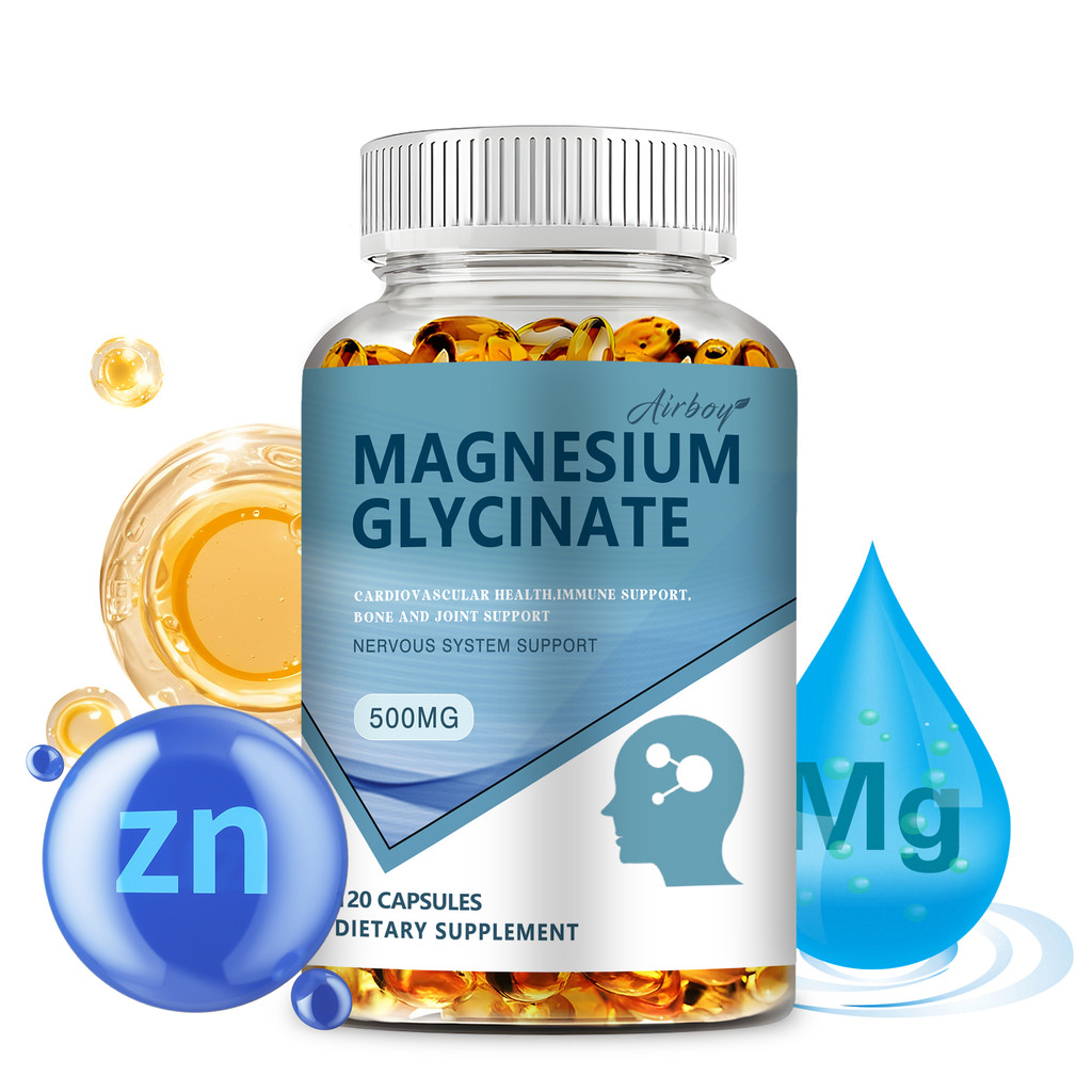 [Buy one get one free on 120 capsules] Airboy Magnesium Glycine Complex ...