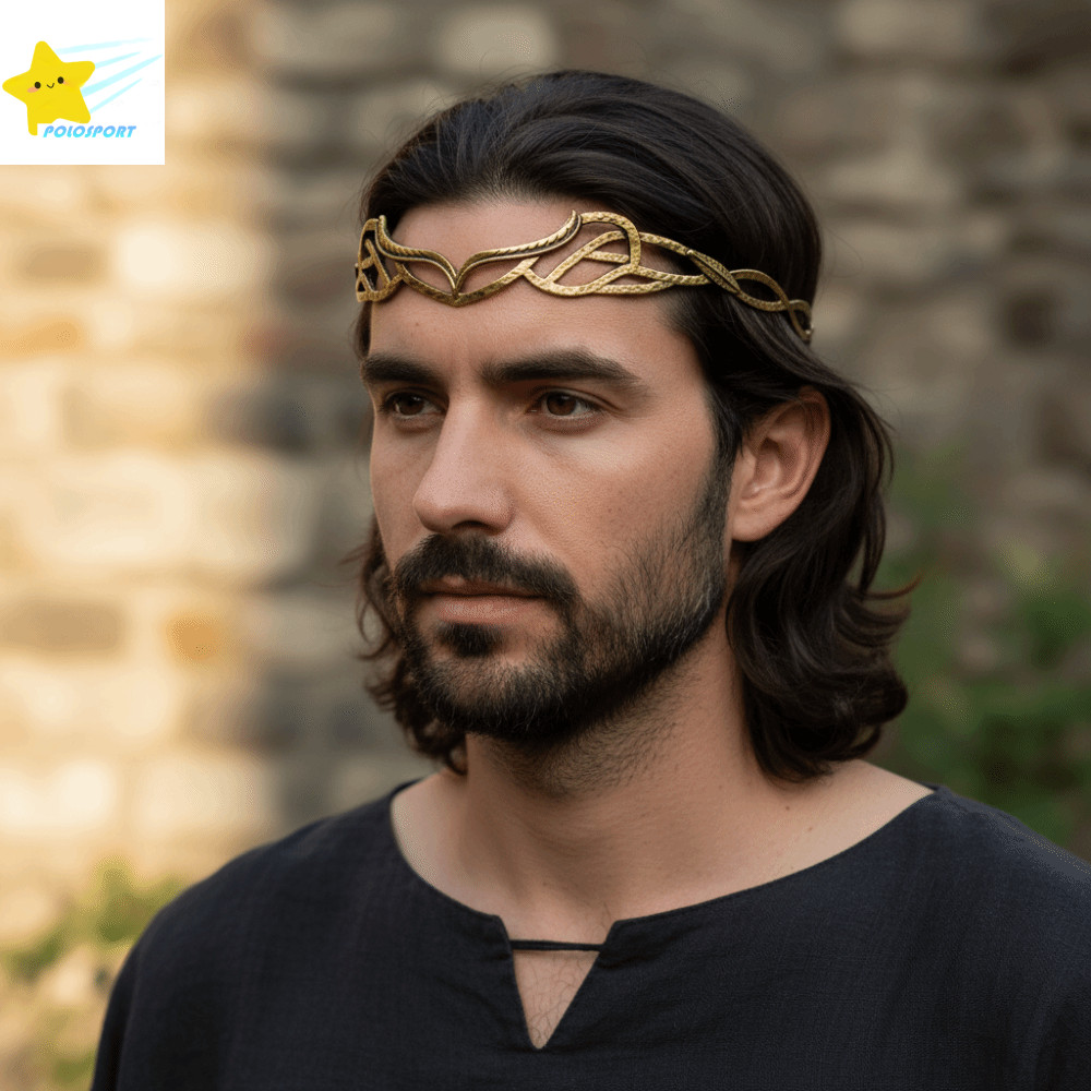POLOSPORT Elf Lord Crown, Handmade Alloy Hobbit Elrond Tiaras, Fantasy ...