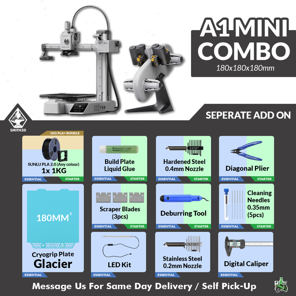 [Ready Stock] Bambu Lab A1 Series, A1 | A1 Mini AMS Lite Combo ...
