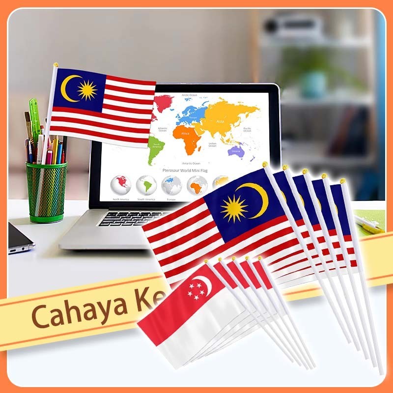 ASEAN Country Flags Set 10pcs Mini Handheld Banner | Shopee Malaysia