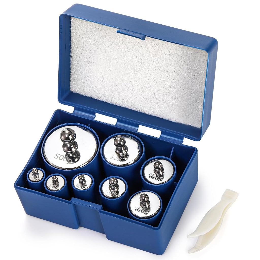 8PCS 1kg Calibration Weights, Gram Precision Steel Scale Calibration ...