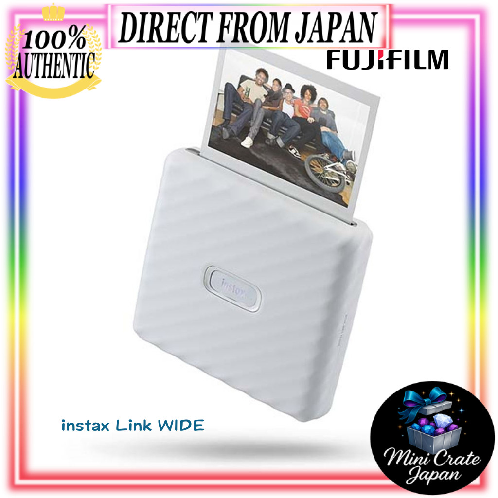 FUJIFILM Wide Format Smartphone Printer "Cheki" instax Link WIDE Ash ...