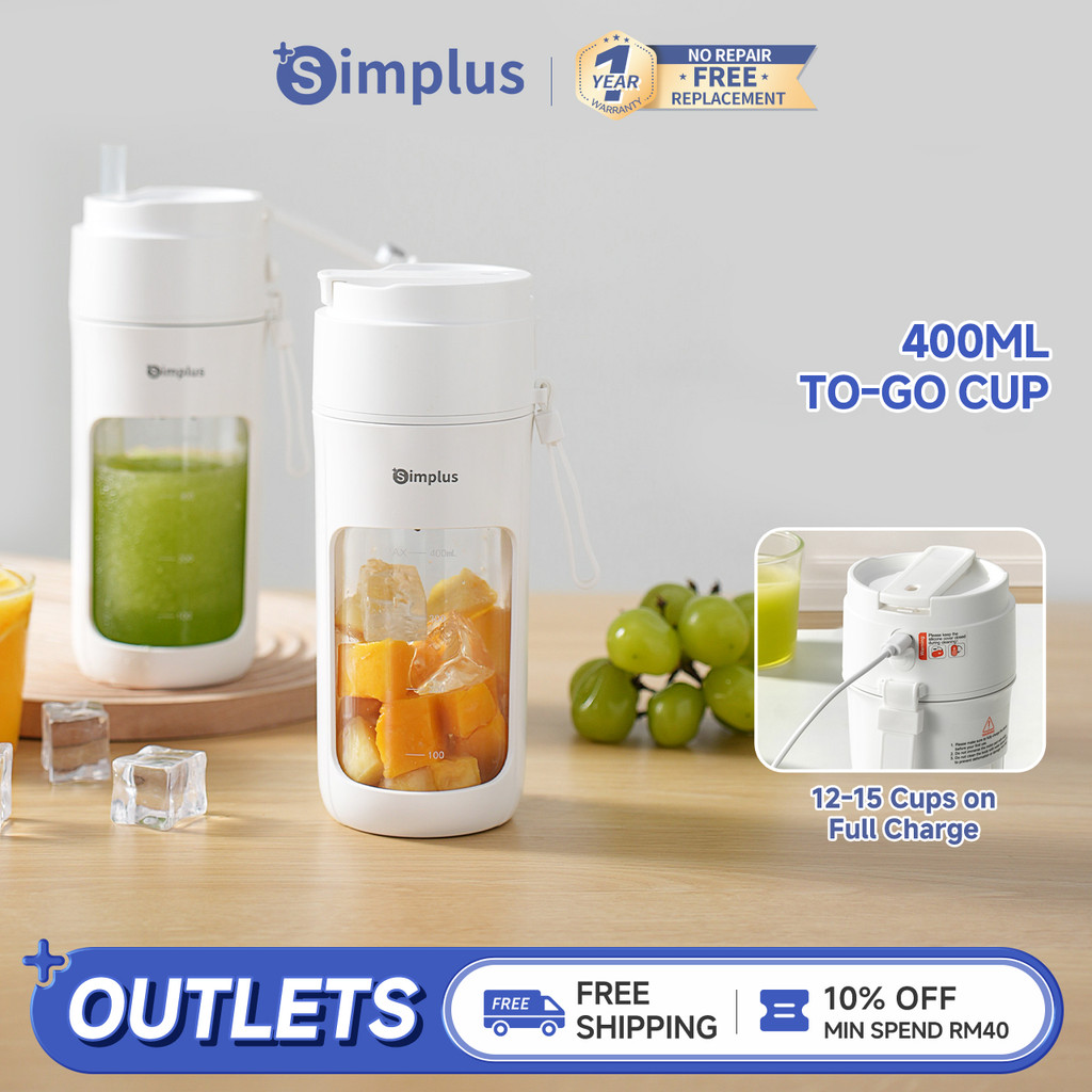 Simplus Juicer Wireless Portable Direct Drink Cup丨340mL Capacity丨 ...
