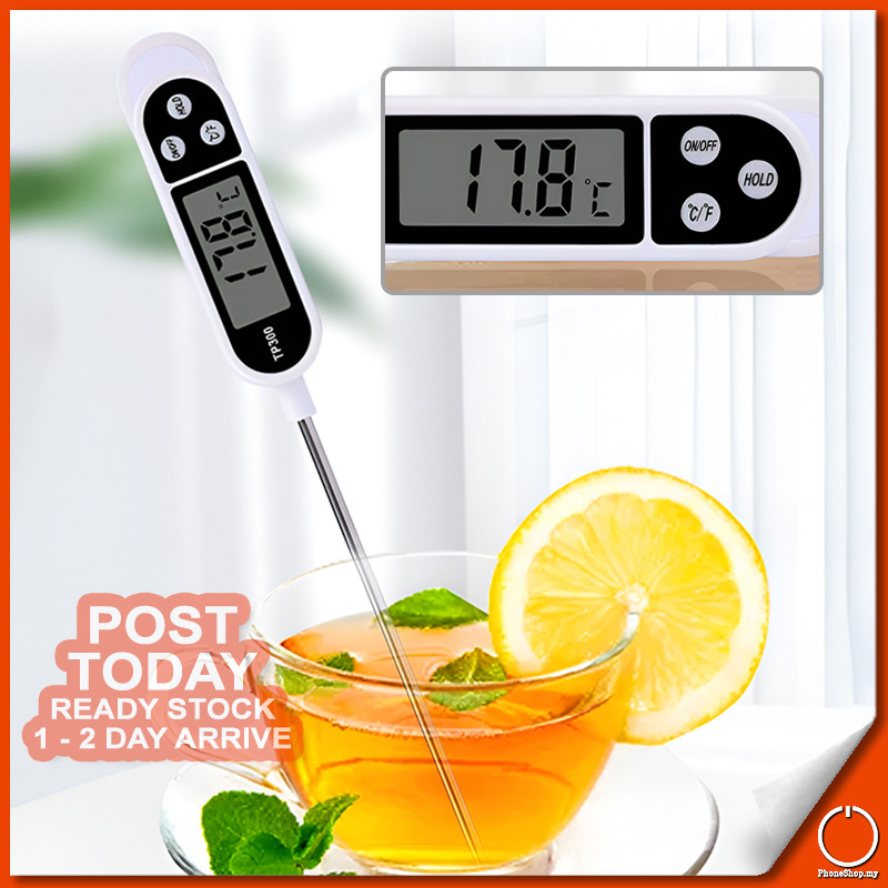 𝐓𝐇𝐄𝐑𝐌𝐀𝐋 𝐆𝐀𝐔𝐆𝐄 Digital Food Thermometer Long Probe Cooking Heat Detector ...