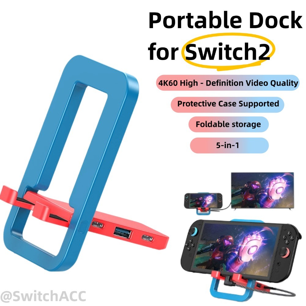 Switch Portable Docking Station 5-in-1 USB Type C to HDMI Adapter for ...