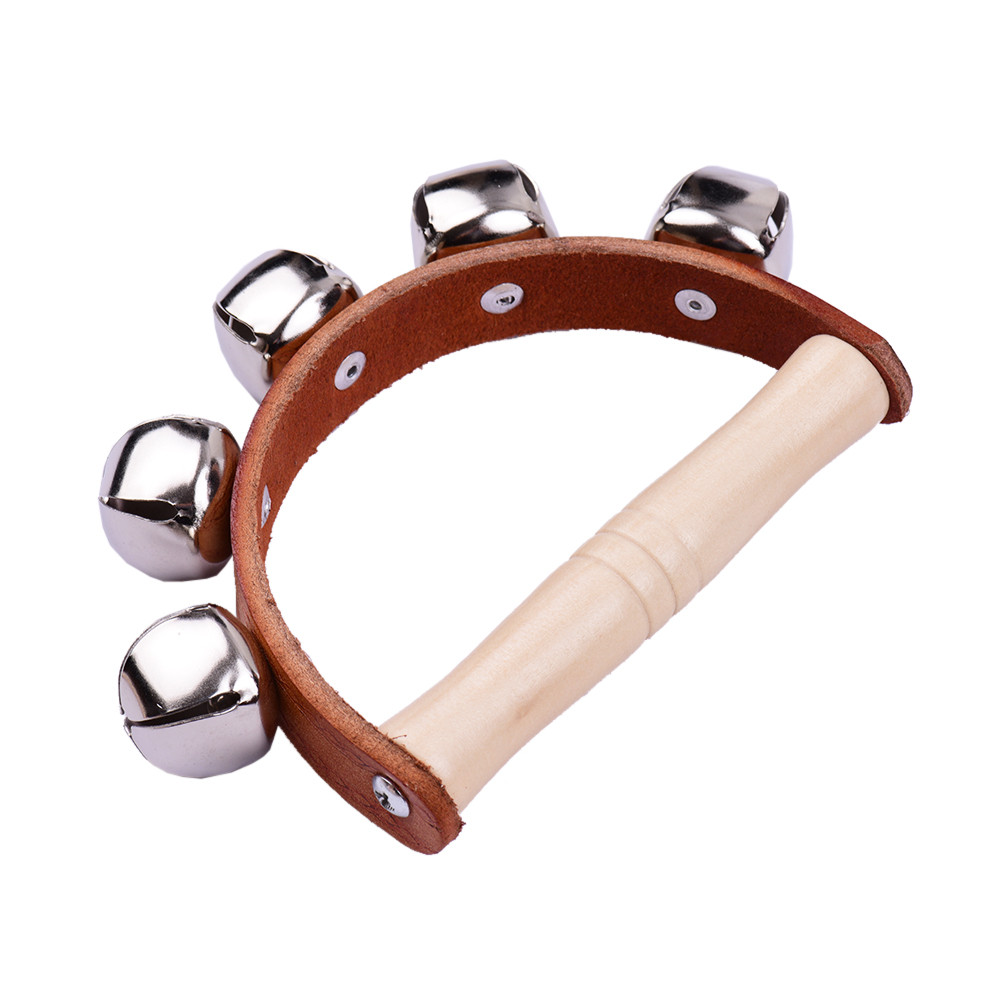 maib Hand Jingle Bells Handbell Tambourine Shaker School Desk Ring Bell ...
