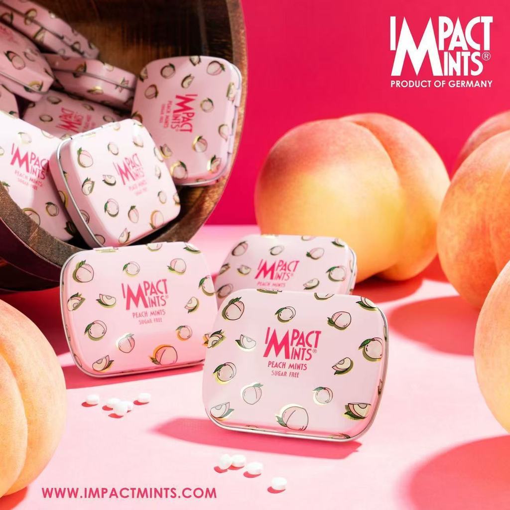 IMPACT mints Fruit Flavor Sugar-Free Mint Peach Melon Blackcurrant ...