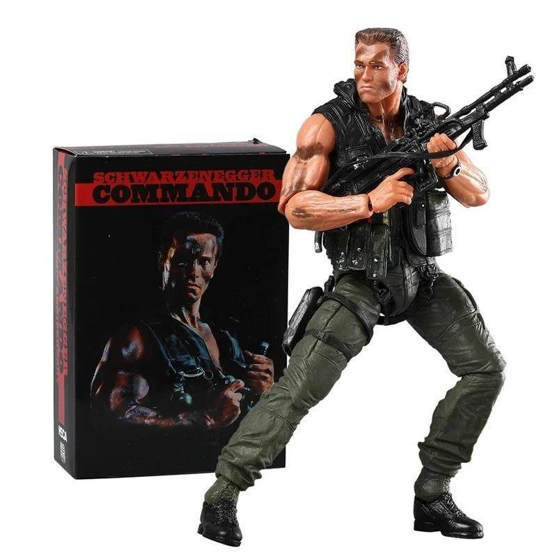 NECA Commando 30th Anniversary Ultimate John Matrix Joints Moveable ...