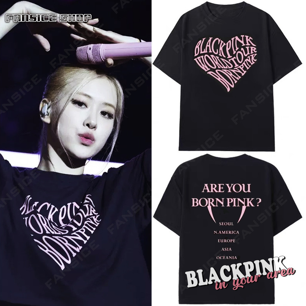 COD Blackpink Member Oversized Shirt With Cape Pop Print Concert ...