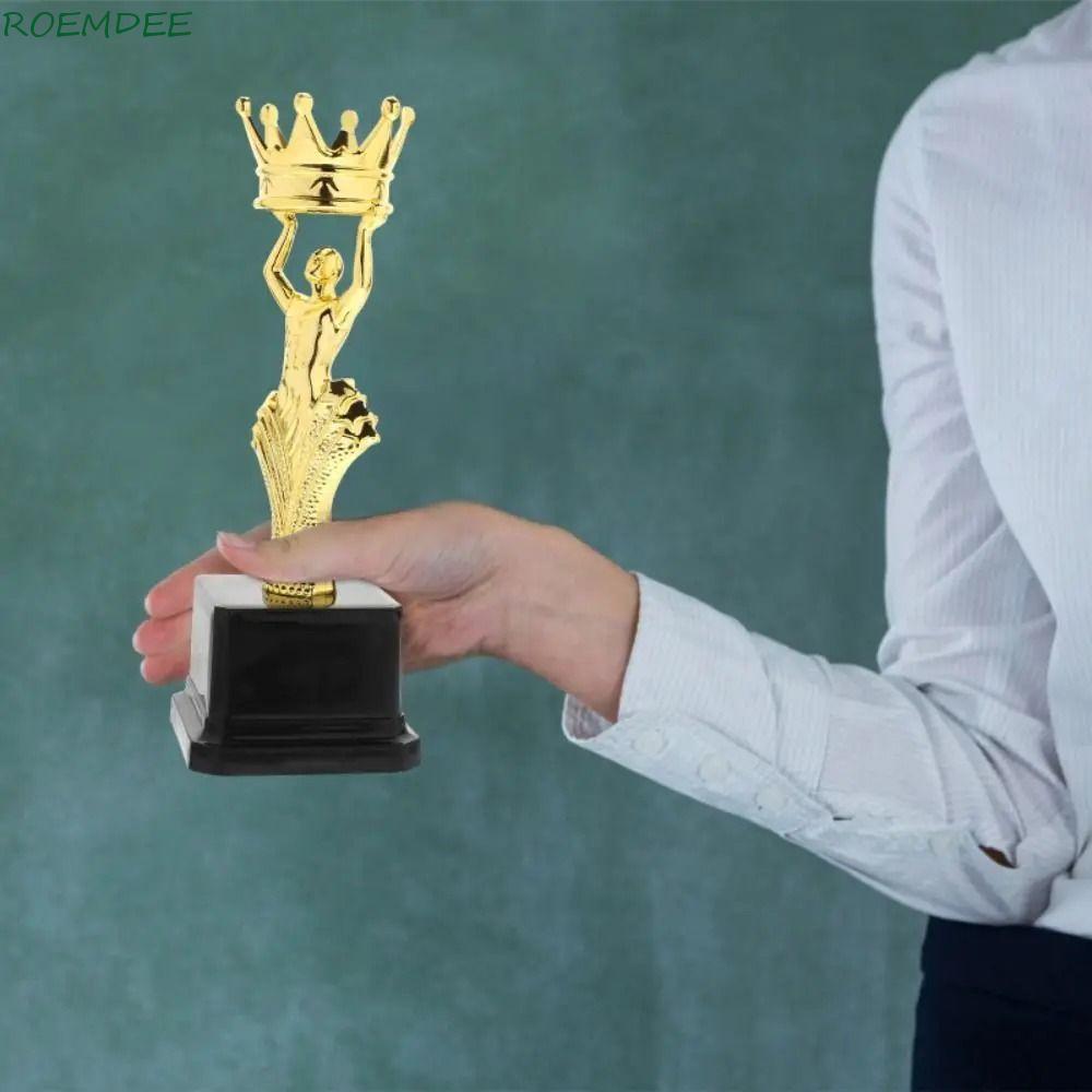 ROEMDEE Award Trophy Models, Plastic Golden Crown Golden Winner Award ...