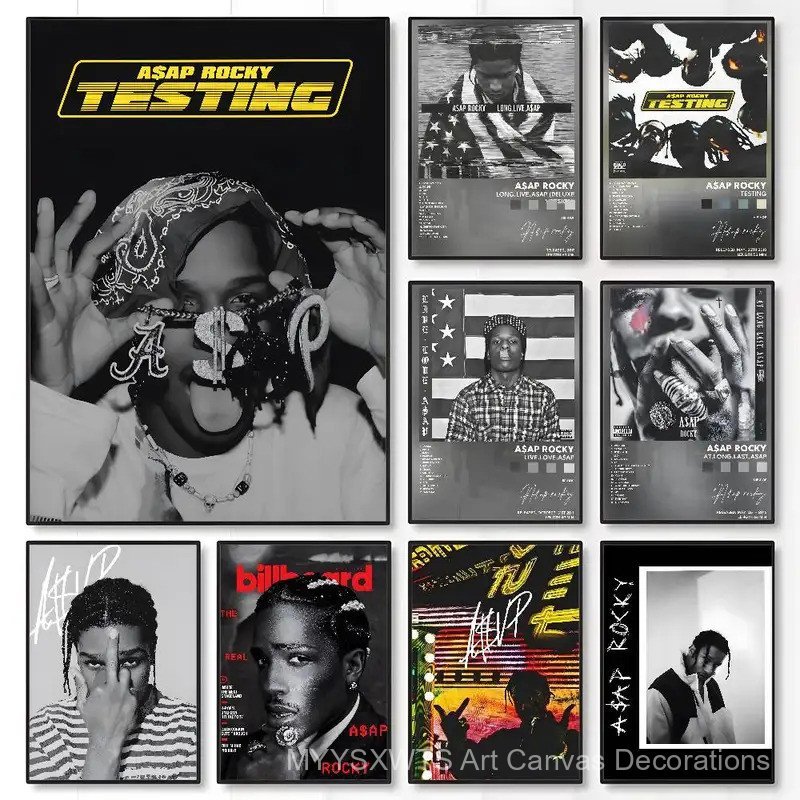 American Rapper Singer A-ASAP Rocky Poster High Quality Dorm Living ...