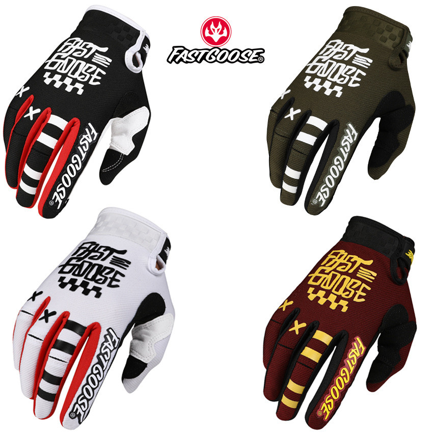 FASTGOOSE Touch Screen New Style Long Finger Off-Road Gloves Motorcycle ...