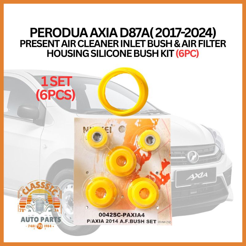 PERODUA AXIA D87A( 2017-2024) AIR CLEANER INLET BUSH & AIR FILTER ...