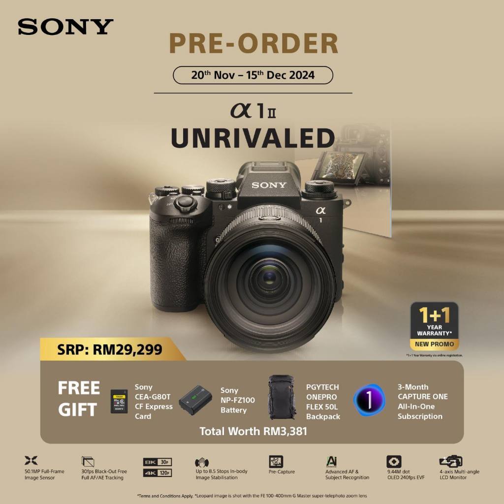 SONY A1II flagship for professionals Mirrorless Camera ( ILCE-1M2 ...