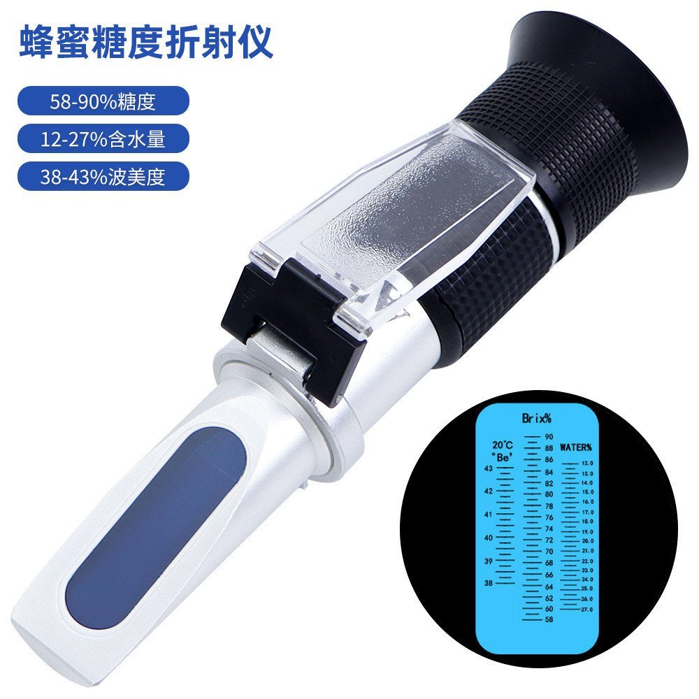 Moisture Sugar Tester Measurement Brix Refractometer Honey 58-90 ...