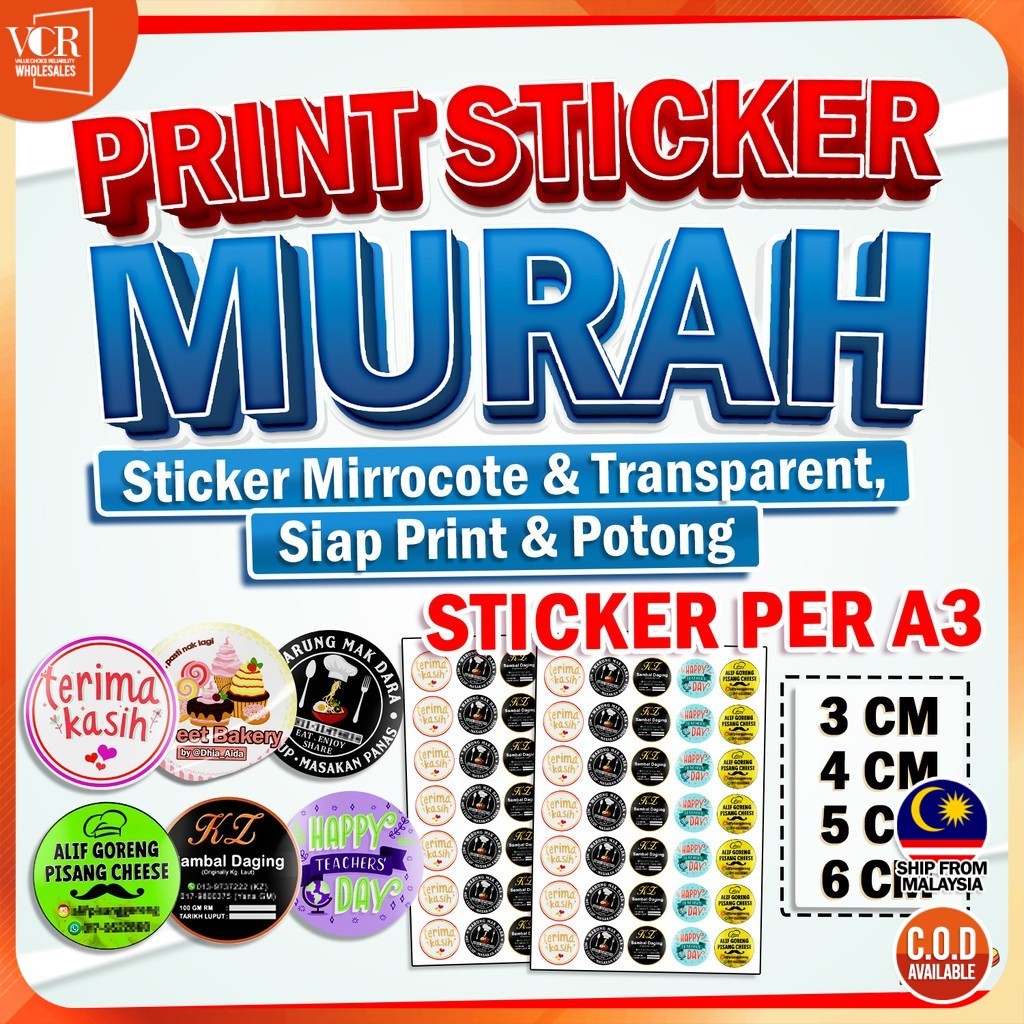 Kaki Jimat Sticker Custom Murah! – Design Ikut Suka | Die Cut ...
