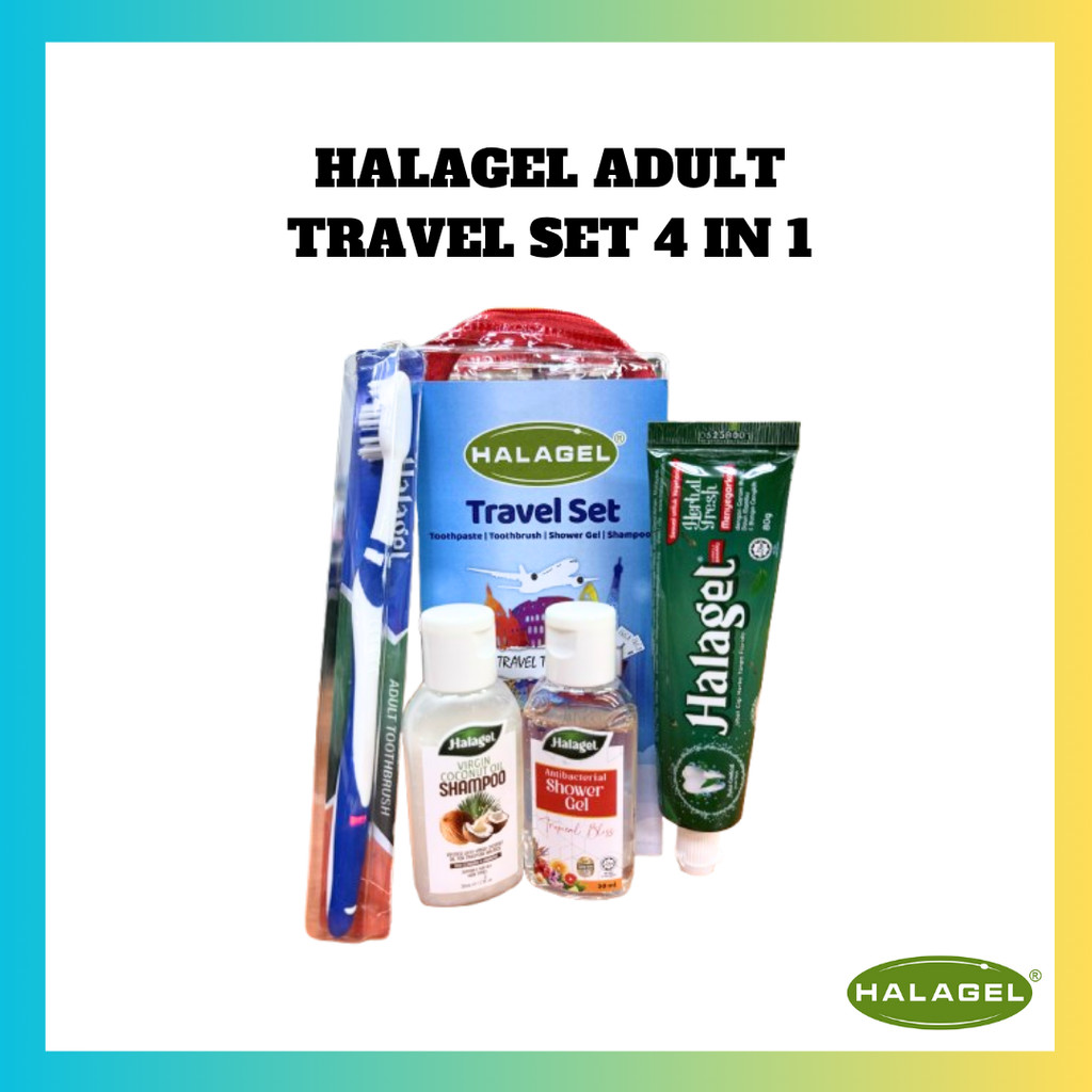 HALAGEL SET TRAVEL 4 DALAM 1 | Shopee Malaysia