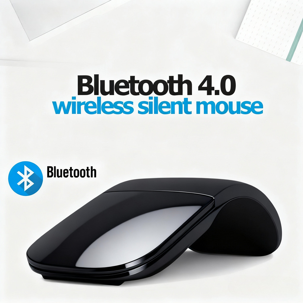 【In stock】Portable Foldable Bluetooth 4.0 Arc Mouse For Microsoft ...