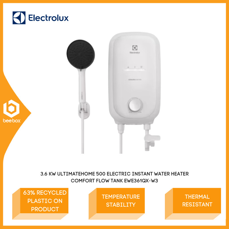 Electrolux UltimateHome 500 electric instant water heater Comfort Flow ...