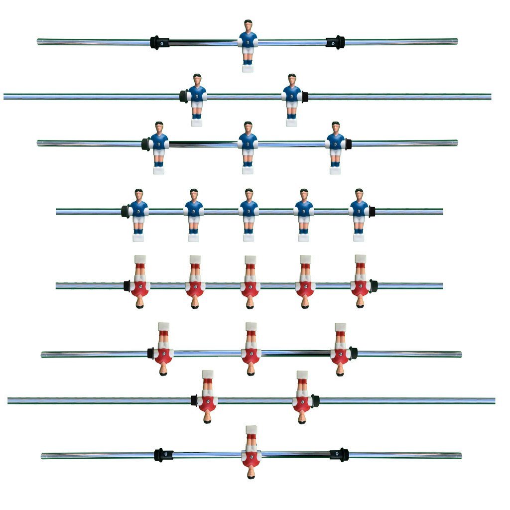 Iron Pipe Small Away Football Machine Rubberized Player Kit Assembly ...