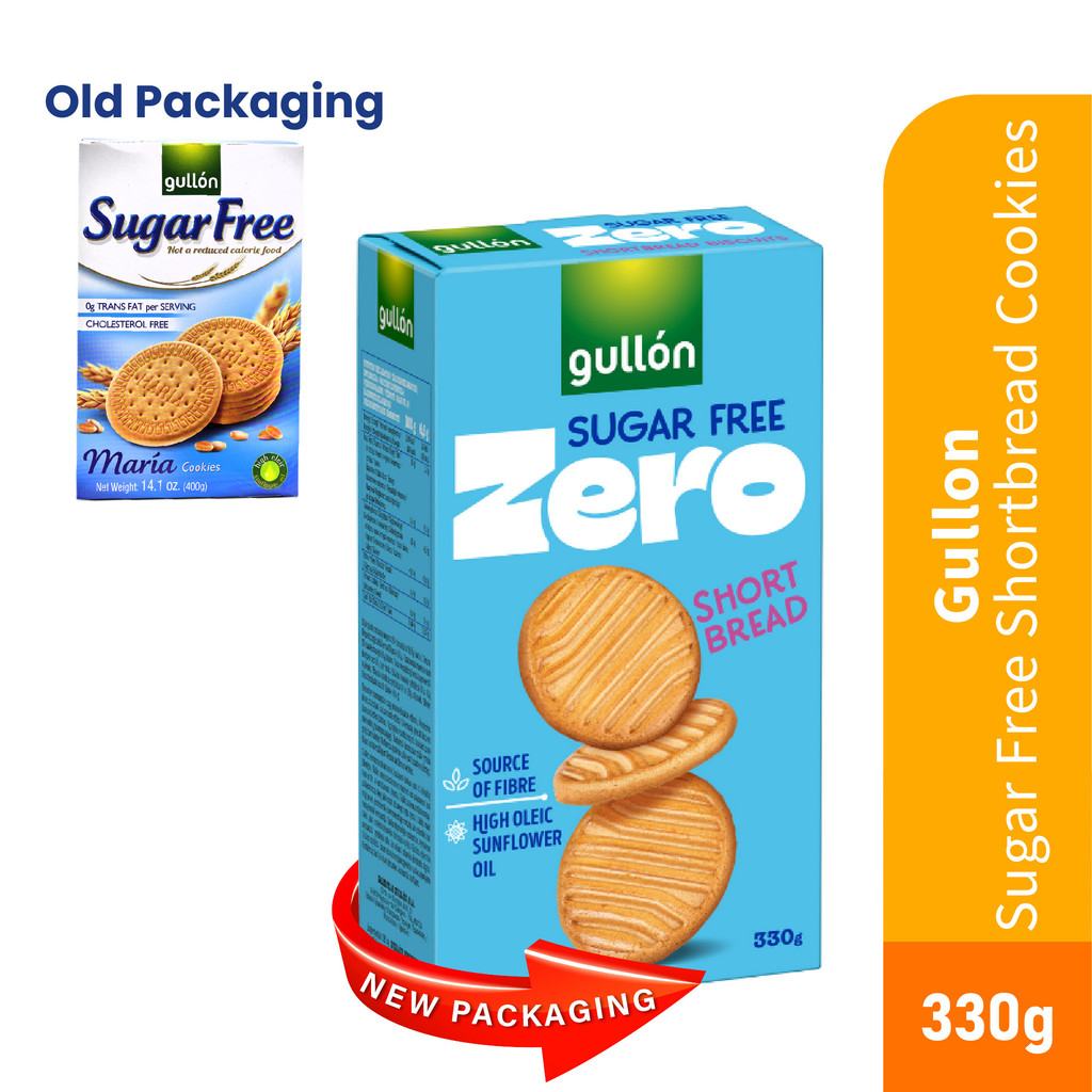 GULLON SUGAR FREE SHORTBREAD COOKIES 330G HMS Healthstore | Shopee Malaysia