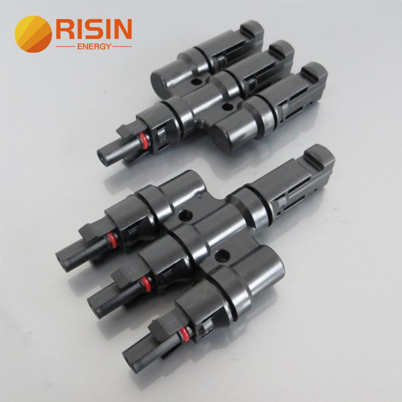 Branch Solar Panel Cable Connector MC4 Three in One Adapter Battery ...