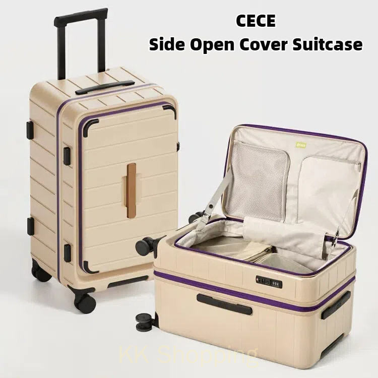 CECE Side Open Lid Suitcase Large Capacity Lightweight Suitcase Female ...