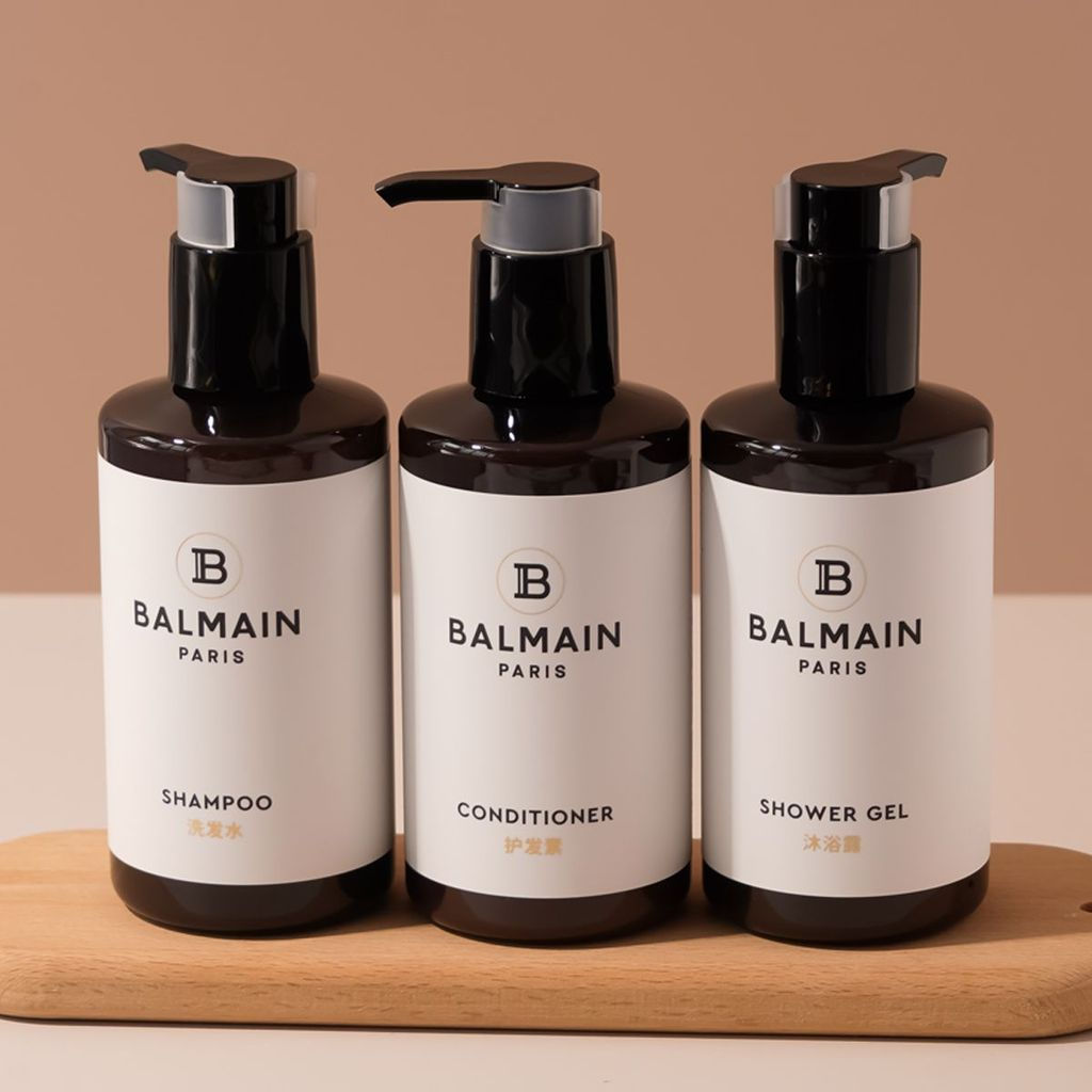 Junyue Hotel Same Style Balman BALMAIN Shampoo Conditioner Body Wash ...