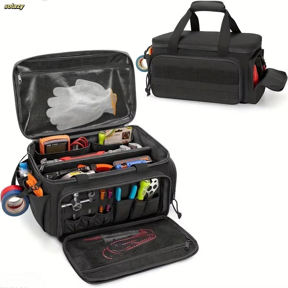 TABLEZO Tool Storage Bag, Multiple Compartments Large Capacity Hand ...