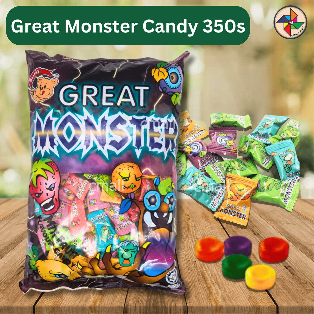 [HALAL] Great Monster Beardy Candy Mix Fruit Flavour Candy 350s ...