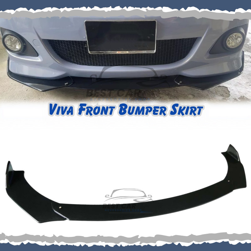 Perodua Viva Front Bumper Diffuser Lip Wrap Angle Splitters Black ...