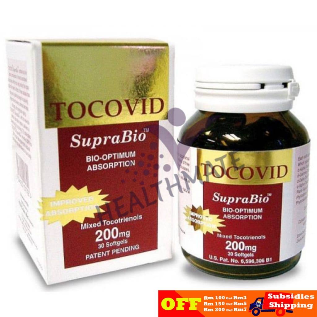 Tocovid SupraBio 200 mg Softgels (30's) | Shopee Malaysia