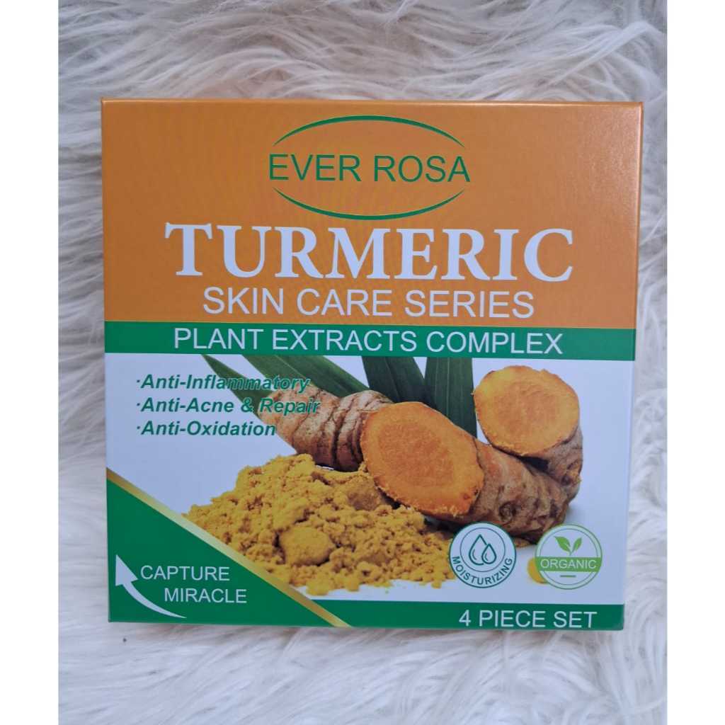 Ever Rosa Turmeric Skincare Set – 4PCS Brightening & Nourishing ...