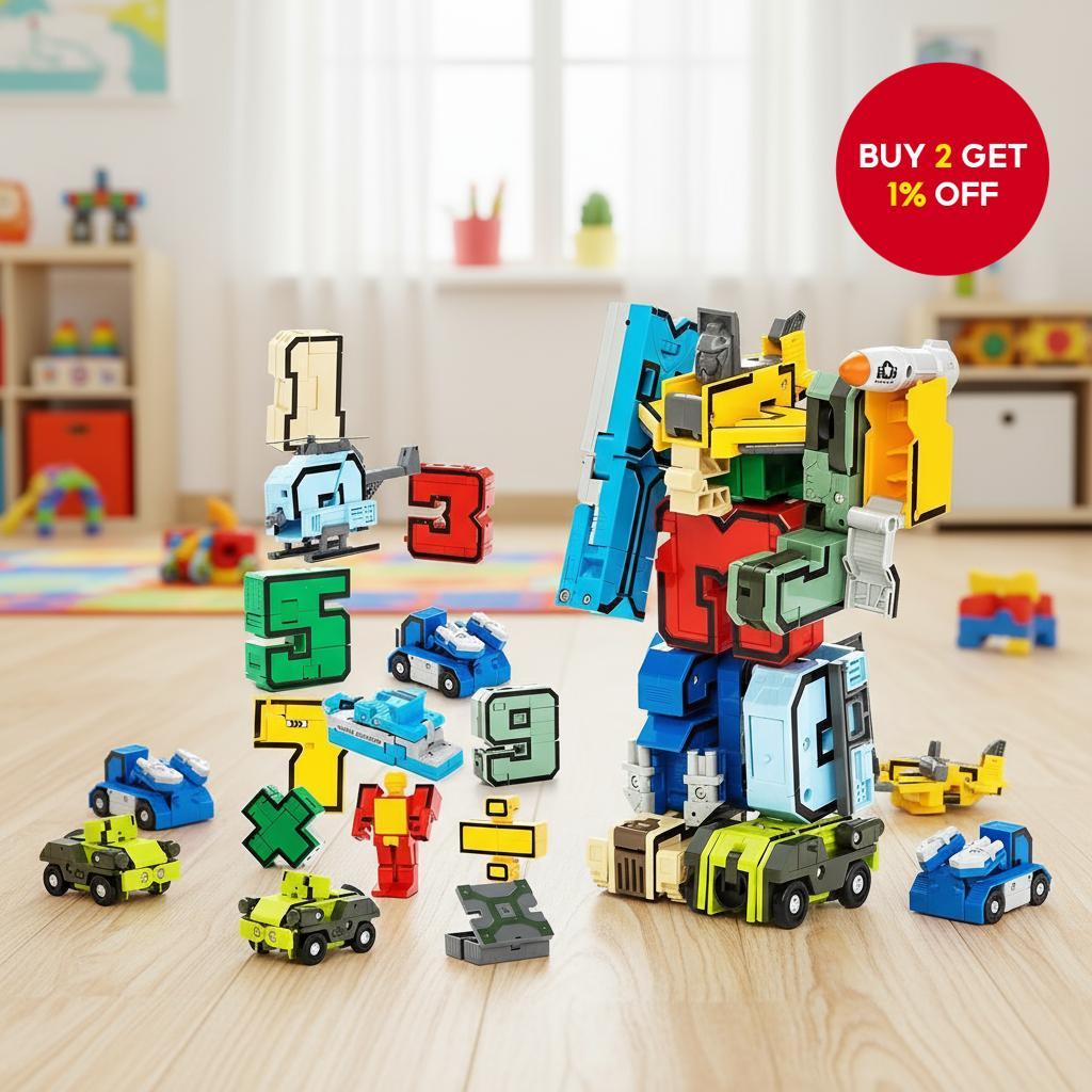 A0257 Digital Deformation Kids Toy Wholesale King Kong Autobot Combined ...