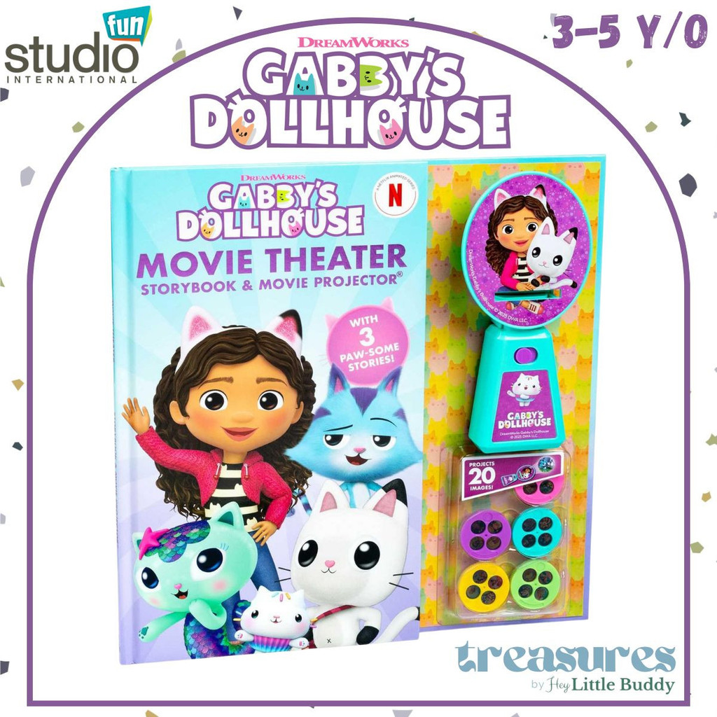 DreamWorks Gabby's Dollhouse Movie Theater Storybook Gabby Netflix ...