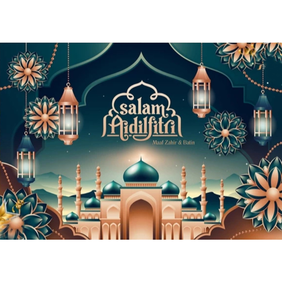 7x5ft Hari Raya Aidilfitri Photography Backdrop Ramadan Party ...