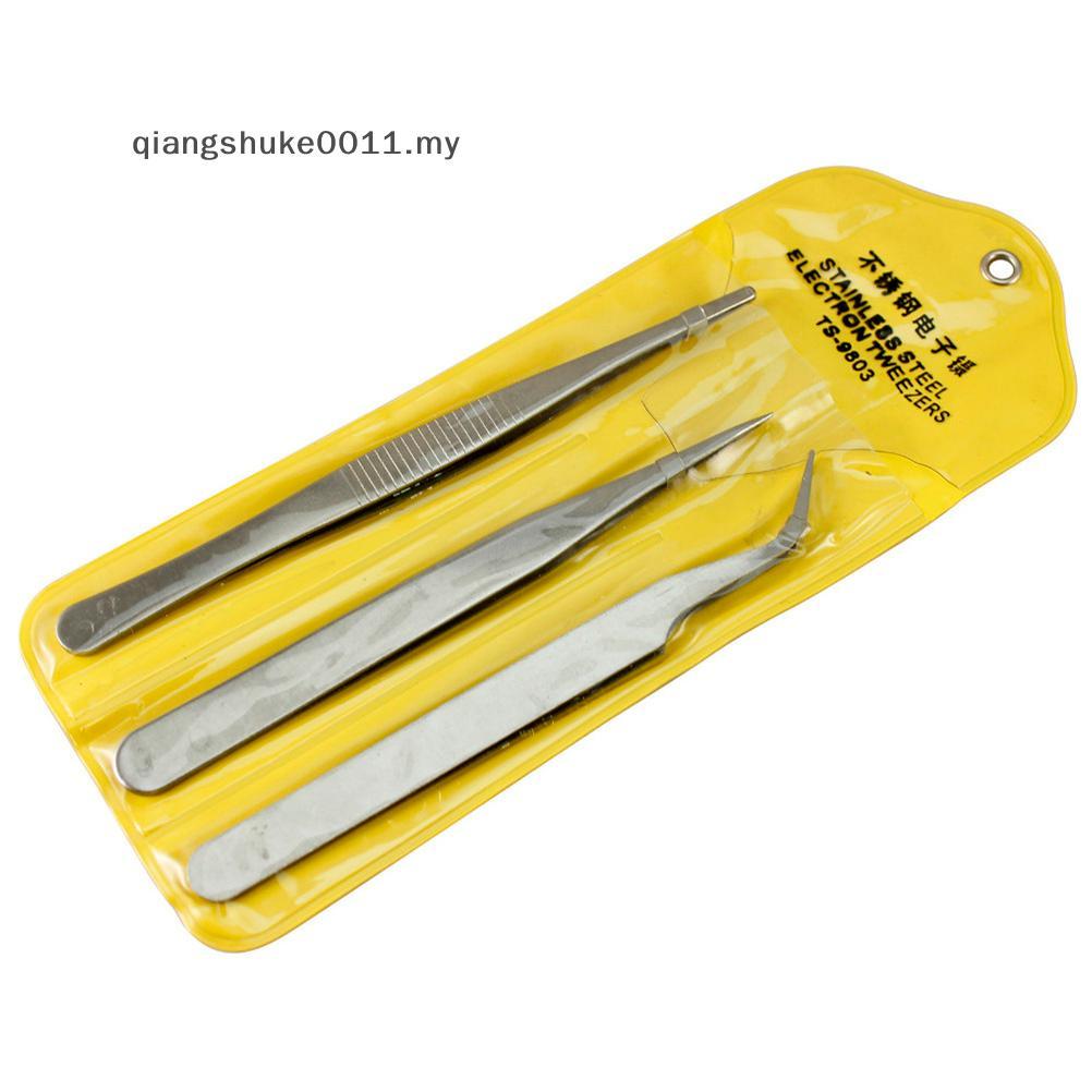 [qiangshuke] New 3 pcs Repair Precision Assembly Set Tool Stainless ...