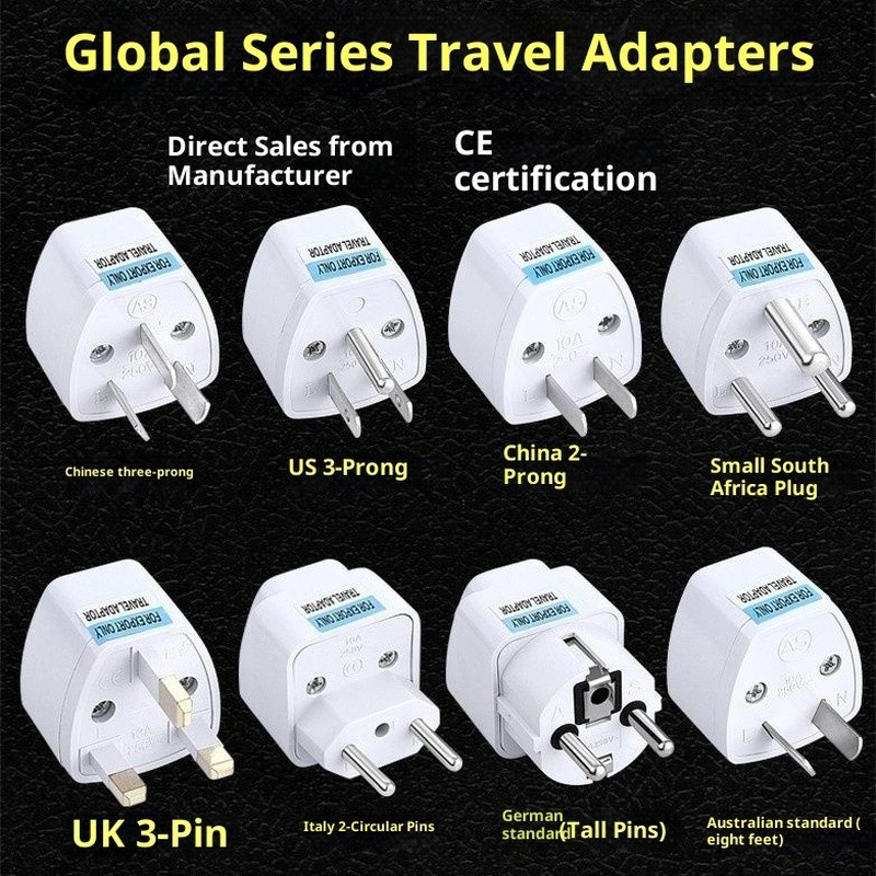 British standard, European standard adapter, American standard ...