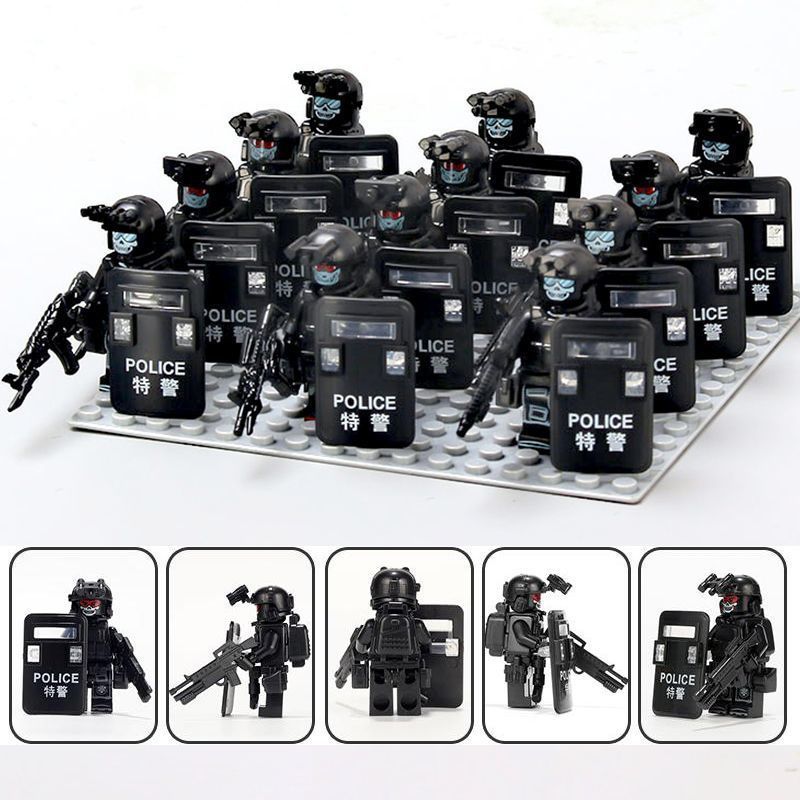 Cross-Border SWAT Wolf Warriors Special Forces Building Block Dolls ...