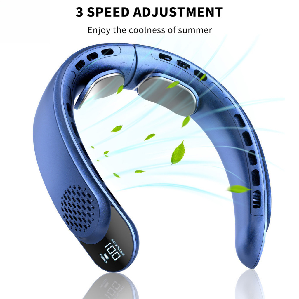 2025 Wearable Air Conditioner USB Rechargeable Portable 3 Speed Display ...