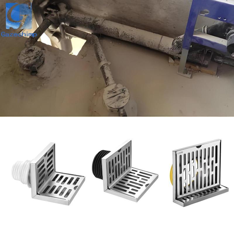 Gazechimp Corner Floor Drain, 90-degree Pipe Drain Grate, Stainless ...