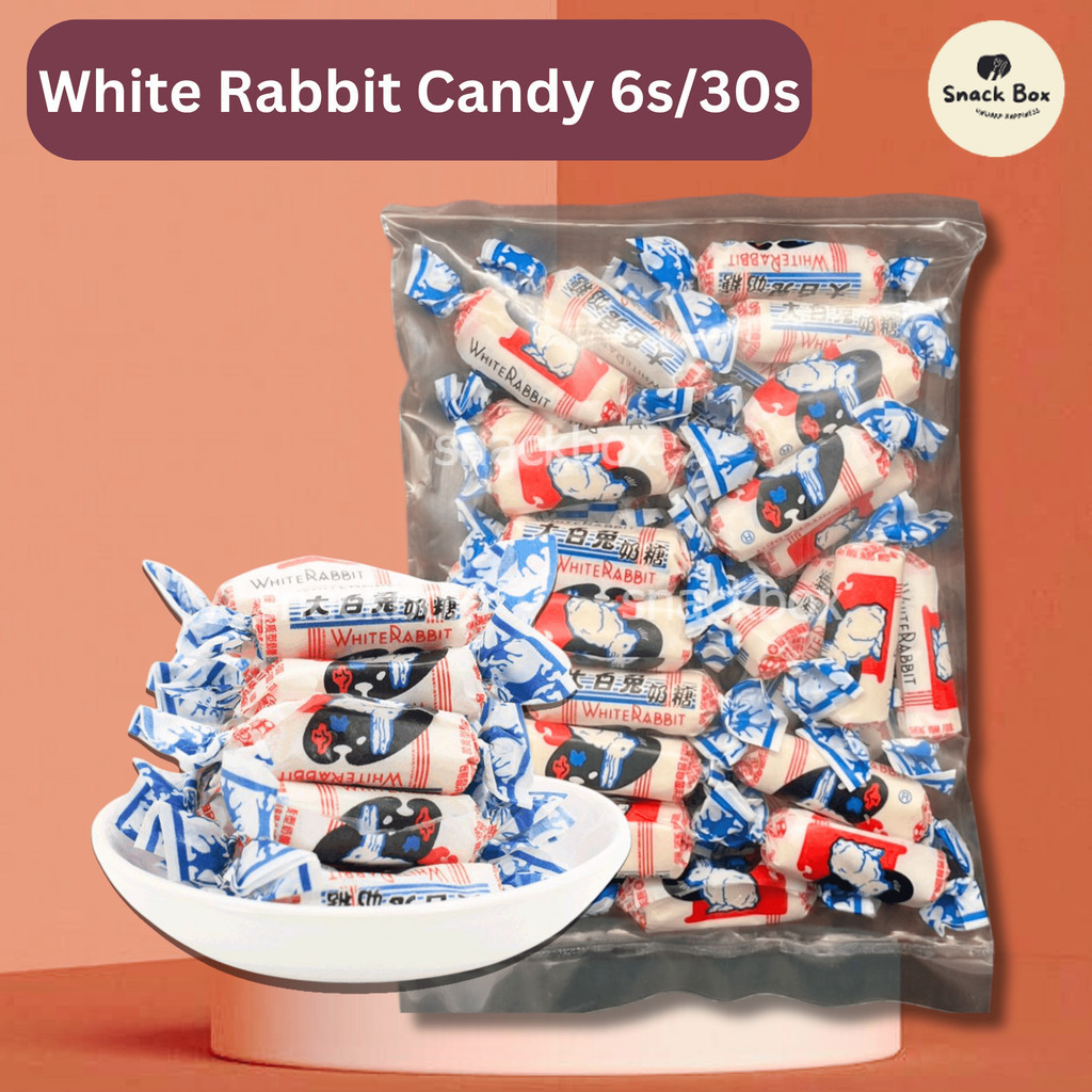 White Rabbit Creamy Milk Candy, Gula Susu Arnab 6pcs/30pcs | Shopee ...