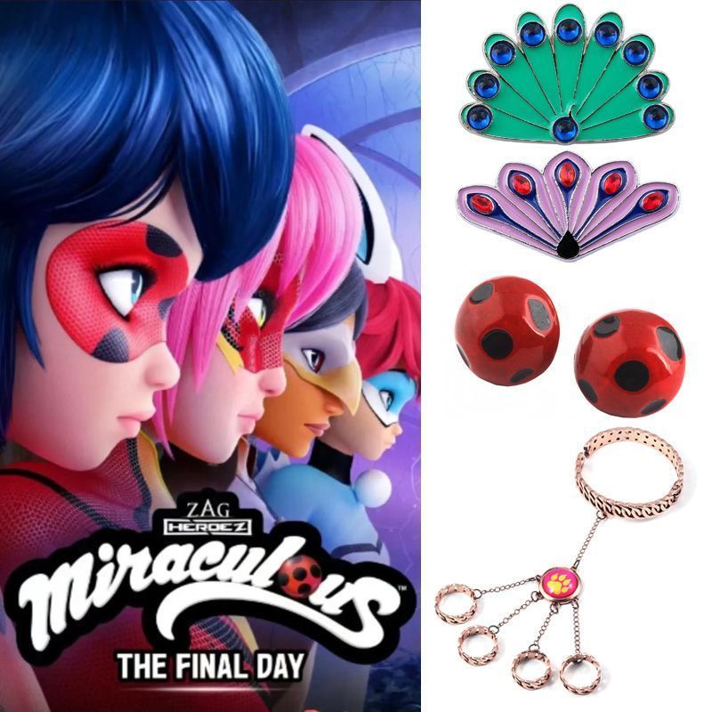 Peacock Mike Magical Philik Merchandise Brooch Ladybug Miracle Girl ...