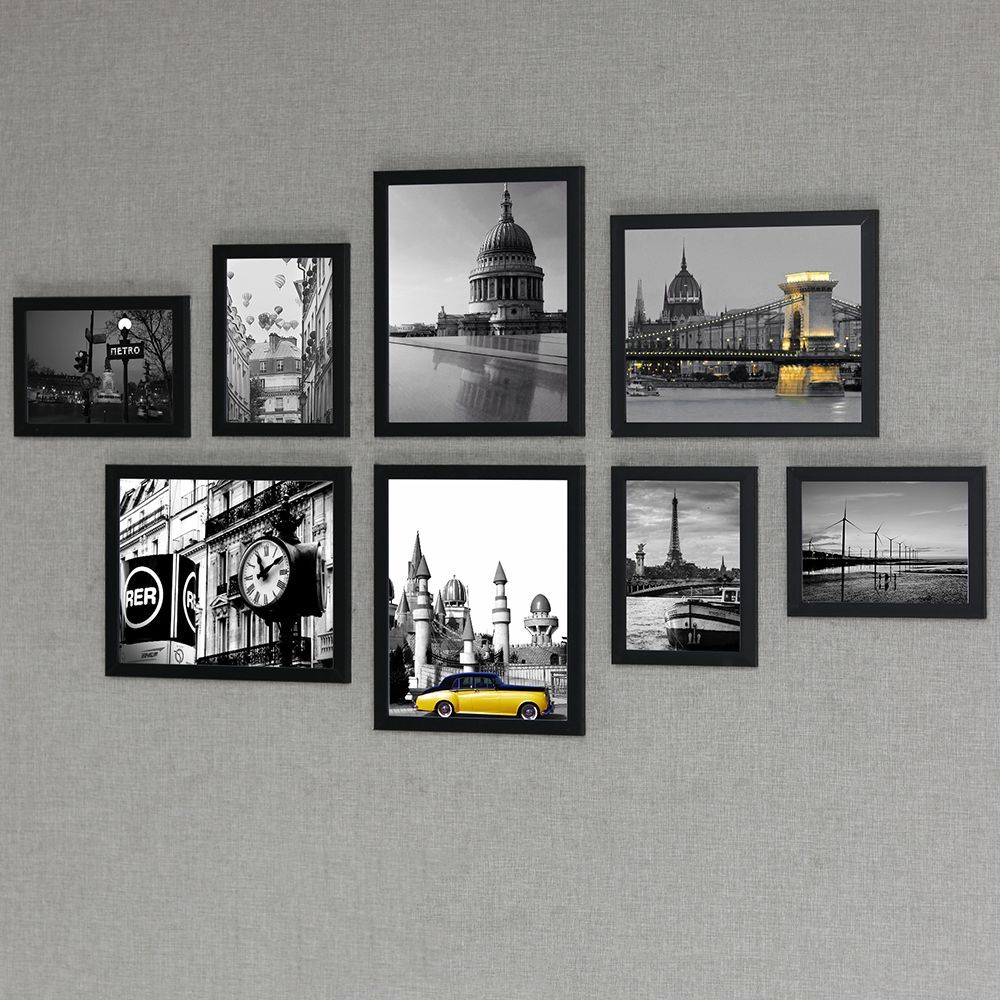 Photo Frame Wall A06U Dinding Bingkai Gambar Moden: Hiasan Ruang Tamu ...