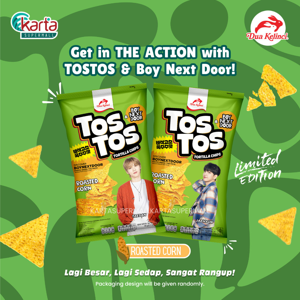 TOSTOS Tortilla Chips Roasted Corn 145g (BoyNextDoor Limited Edition ...