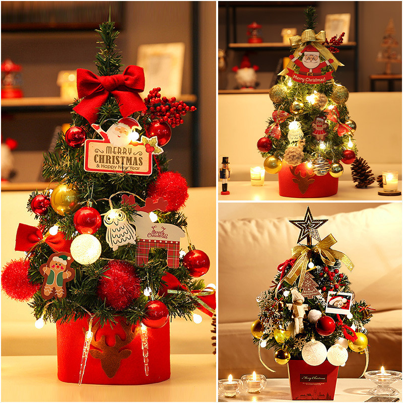 Mini christmas tree christmas tree Package christmas tree Small ...