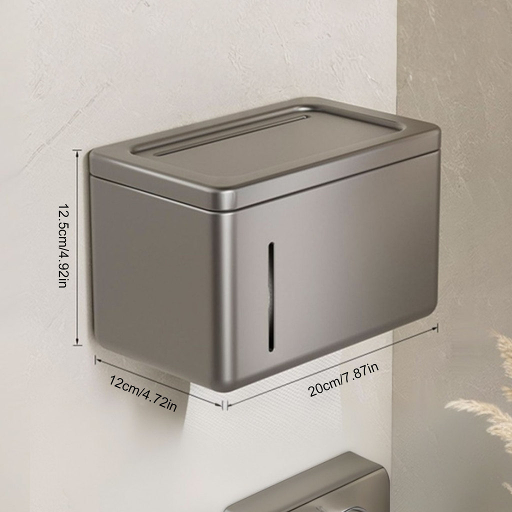 Waterproof Toilet Paper Box with Lid Toilet Paper Holder Box for Toilet ...